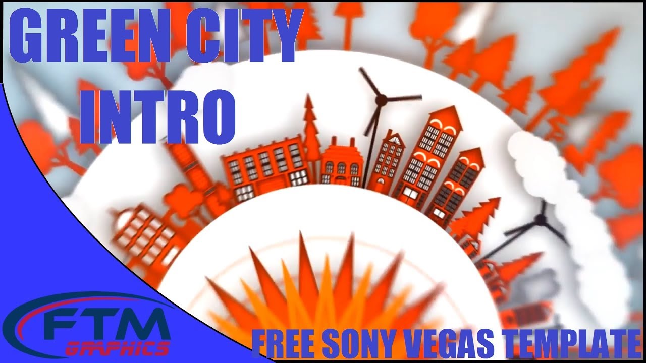 Green City - Free Intro Template Sony Vegas - YouTube