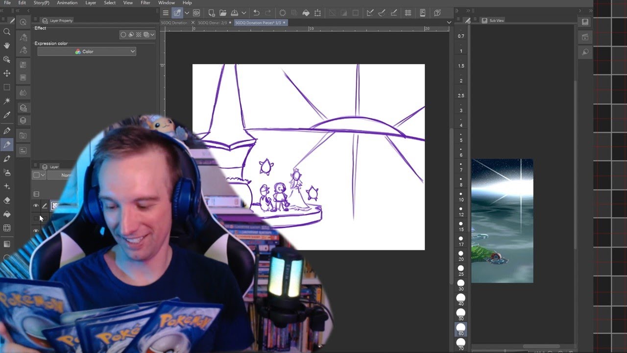 Check Out my Comically Huge Pokémon Cards! Live Draw with Geoff - YouTube