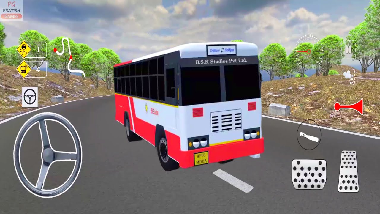 APSRTC Bus Driving in RTC Bus Driver - 3D Bus Game Android Gameplay ...