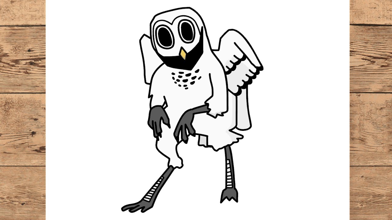 Como dibujar al Buho de 99 Noches en el Bosque - YouTube