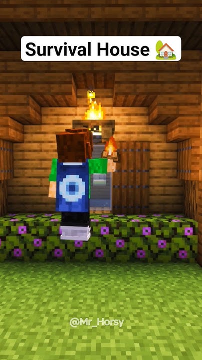 Minecraft Ultimate Survival House Tutorial 🏡⚒️😱 Shorts Youtube