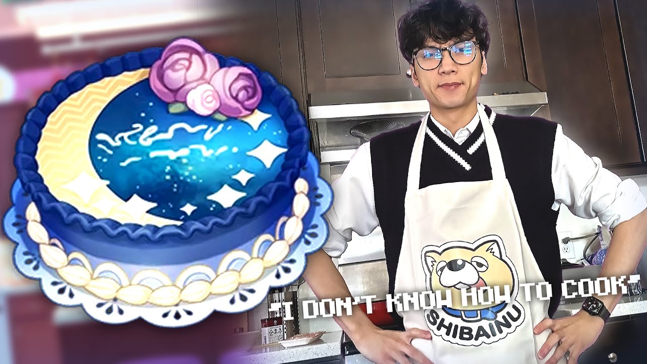 I Tried Recreating the Genshin Impact Cake (Baking with Jake) - YouTube