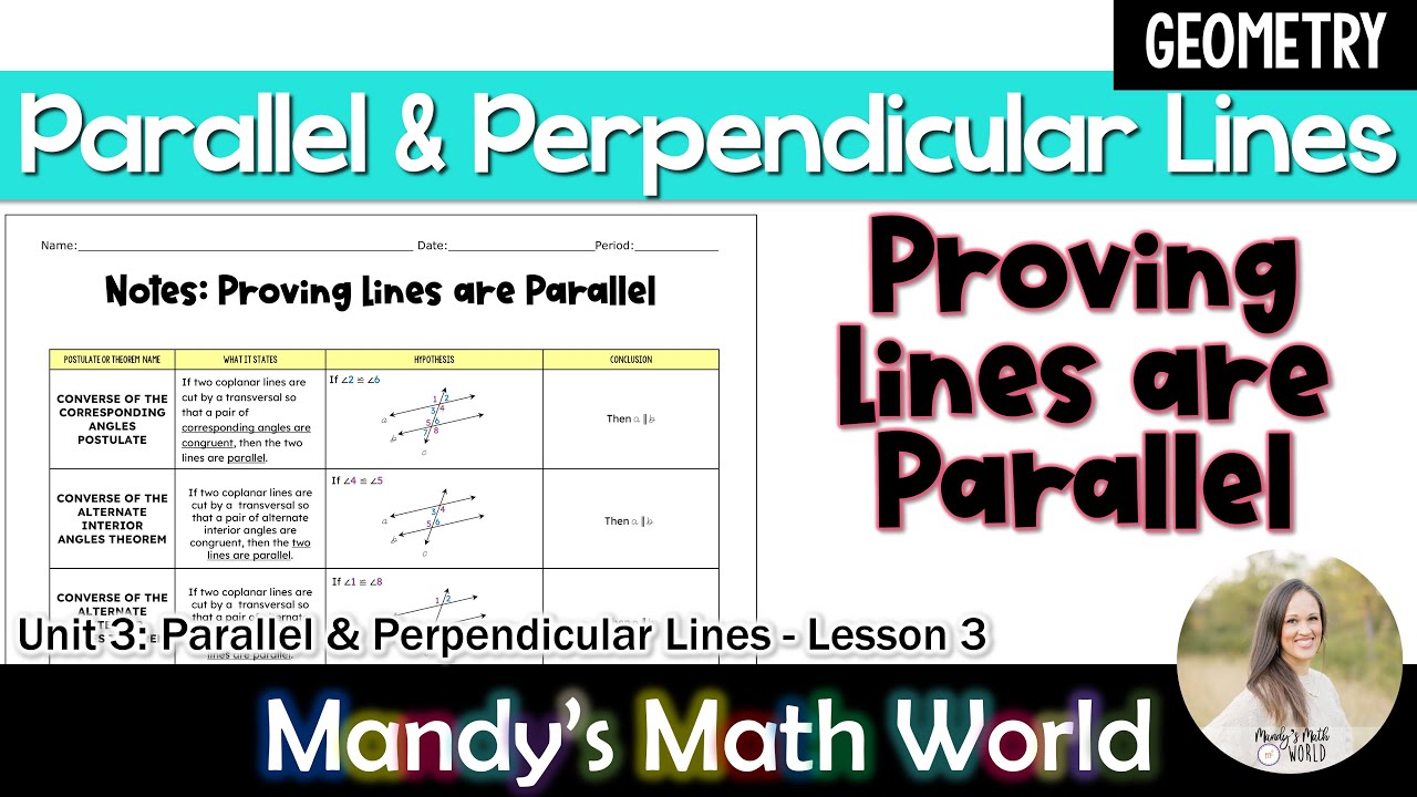 Proving Lines are Parallel High School Geometry - YouTube