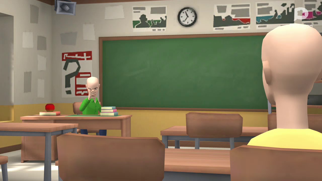 Caillou cheats on his college test/gets grounded - YouTube