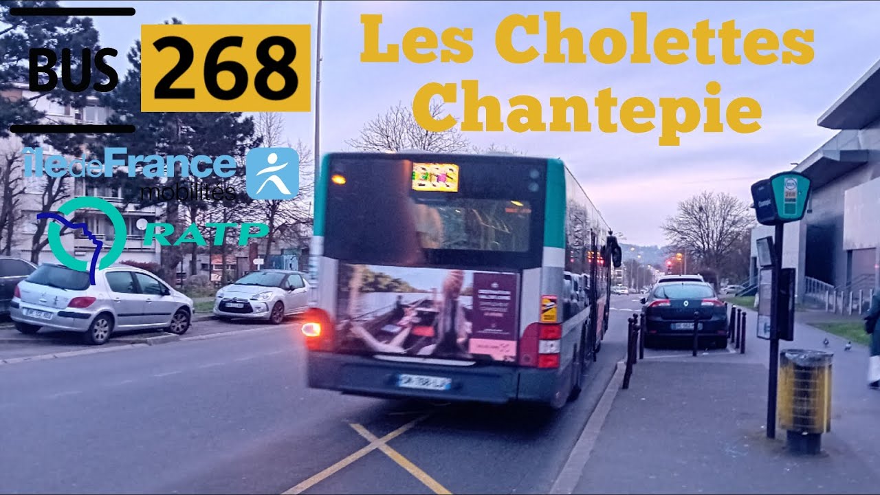 Bus 268 Ratp man lion's city Le Trajet Entre Les Cholettes ️Chantepie ...