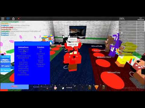 Roblox Animatronic Wolrd(All Animations and emotes and secret emotes ...