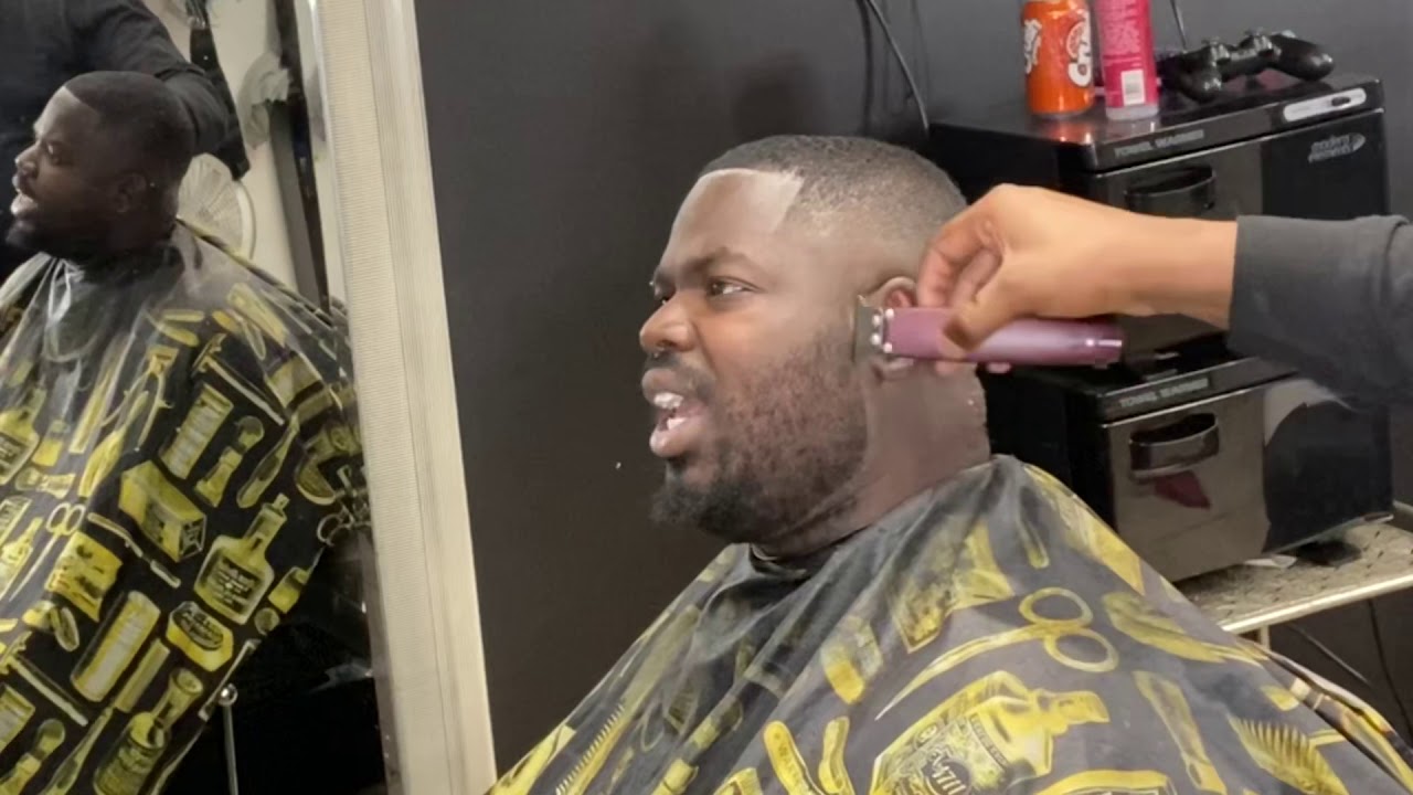 Fade beard enhancement barber - YouTube