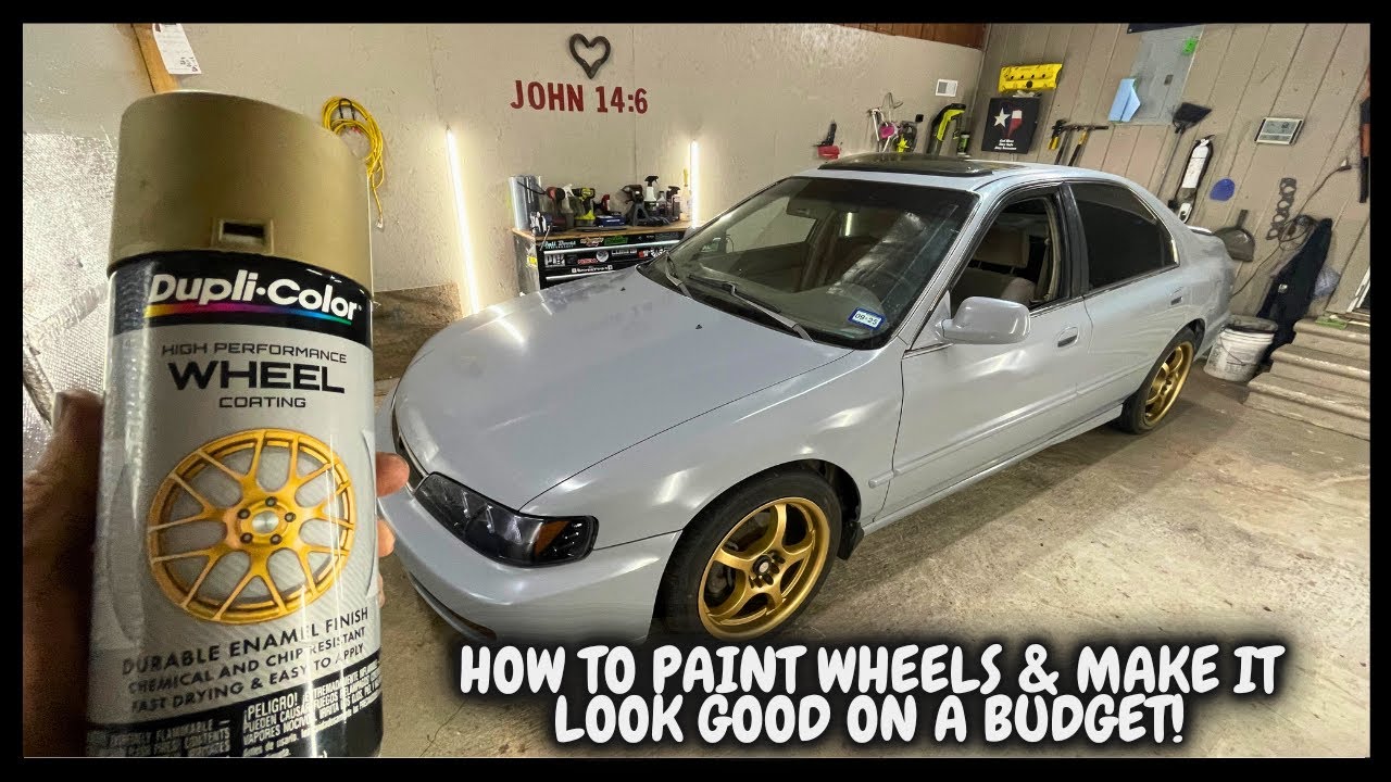 HOW I PAINT WHEELS & MAKE IT LOOK GOOD ON A BUDGET! - YouTube