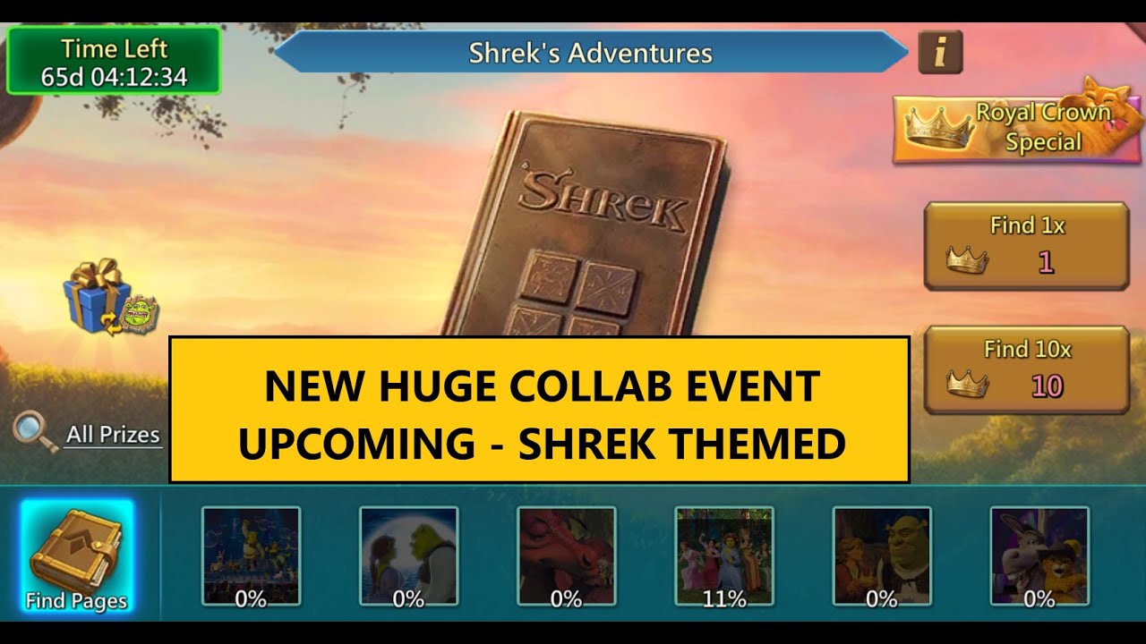 Lords Mobile - HUGE UPCOMING SHREK COLLAB EVENT - Details and rewards ...