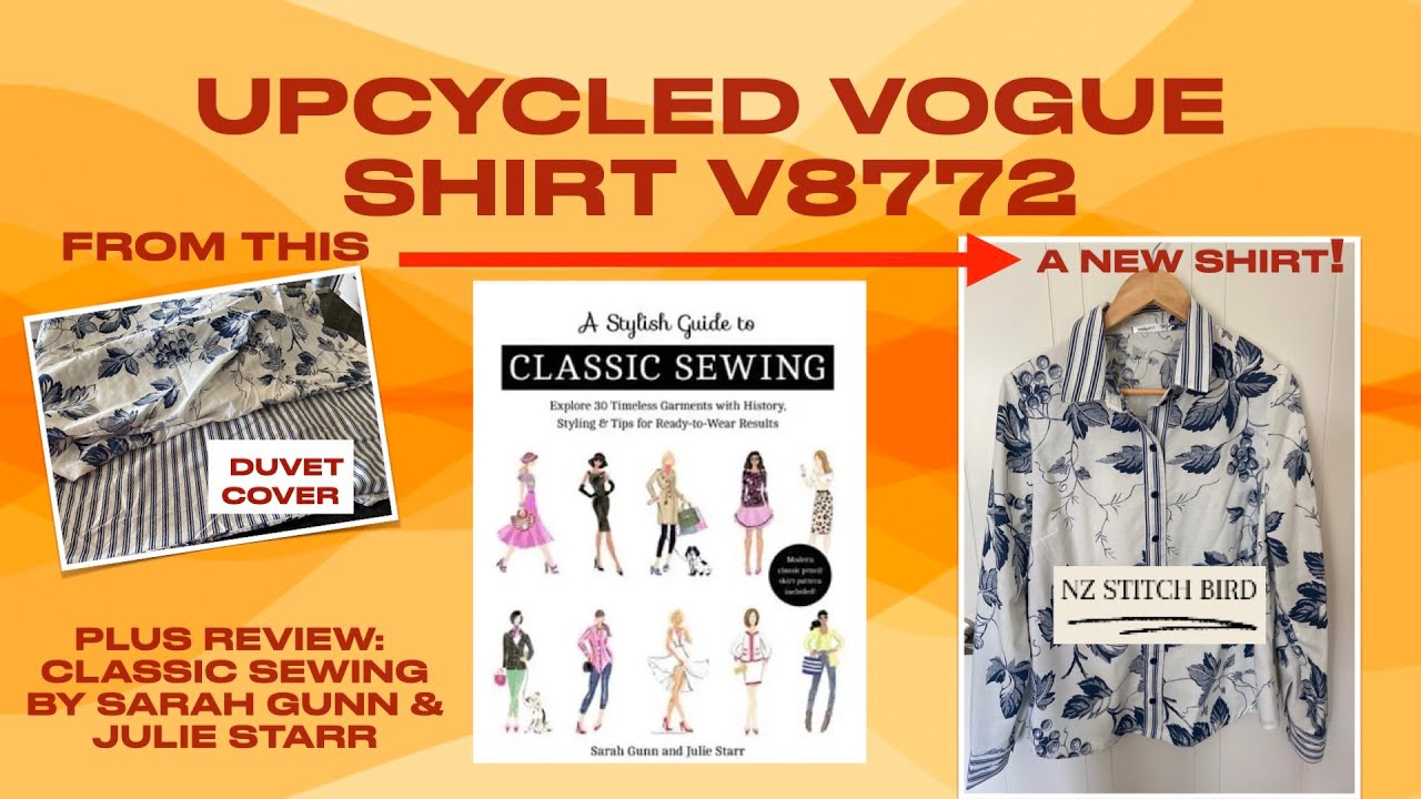 Upcycled Vogue 8772 and review Classic sewing - YouTube