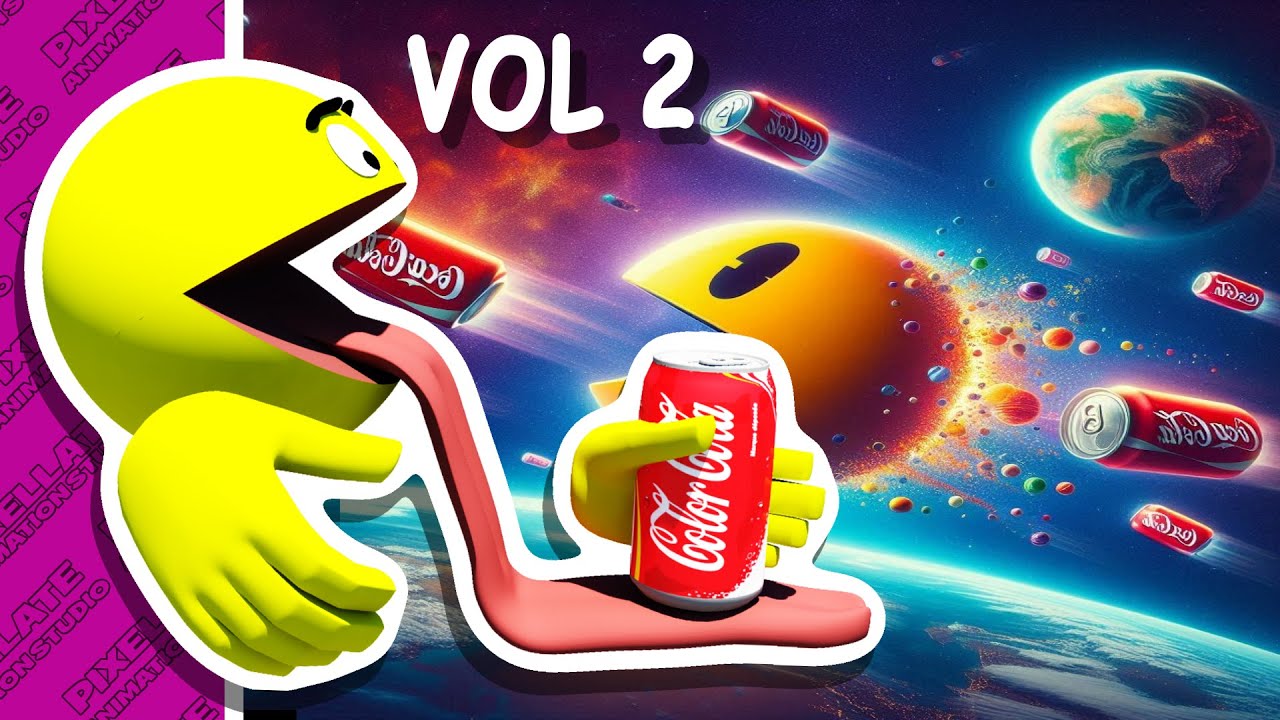 🥤Pac-Man and Drinks Compilation Vol.2 🥤🥤🥤🧃🧃🧃 #pacman #funny #memes ...
