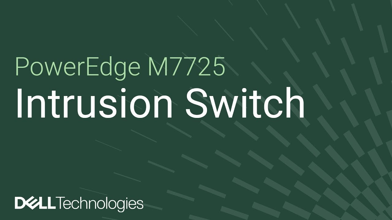How to replace the Intrusion switch on a PowerEdge M7725 - YouTube