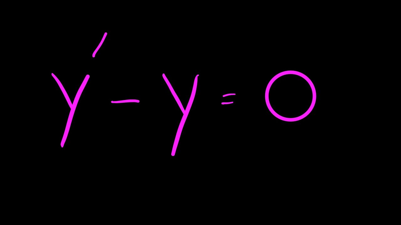 Solution to y’-y=0 by Power Series - YouTube
