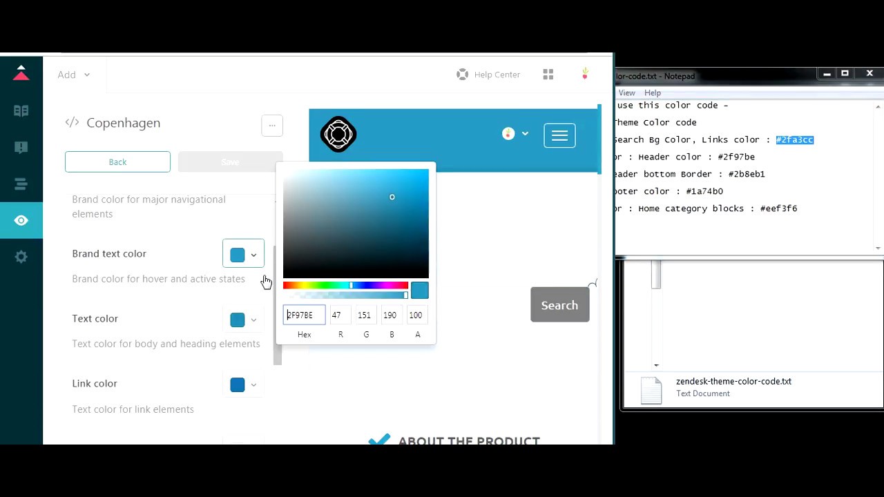 Update colors, logo & banner on your Zendesk beta Help Center - YouTube