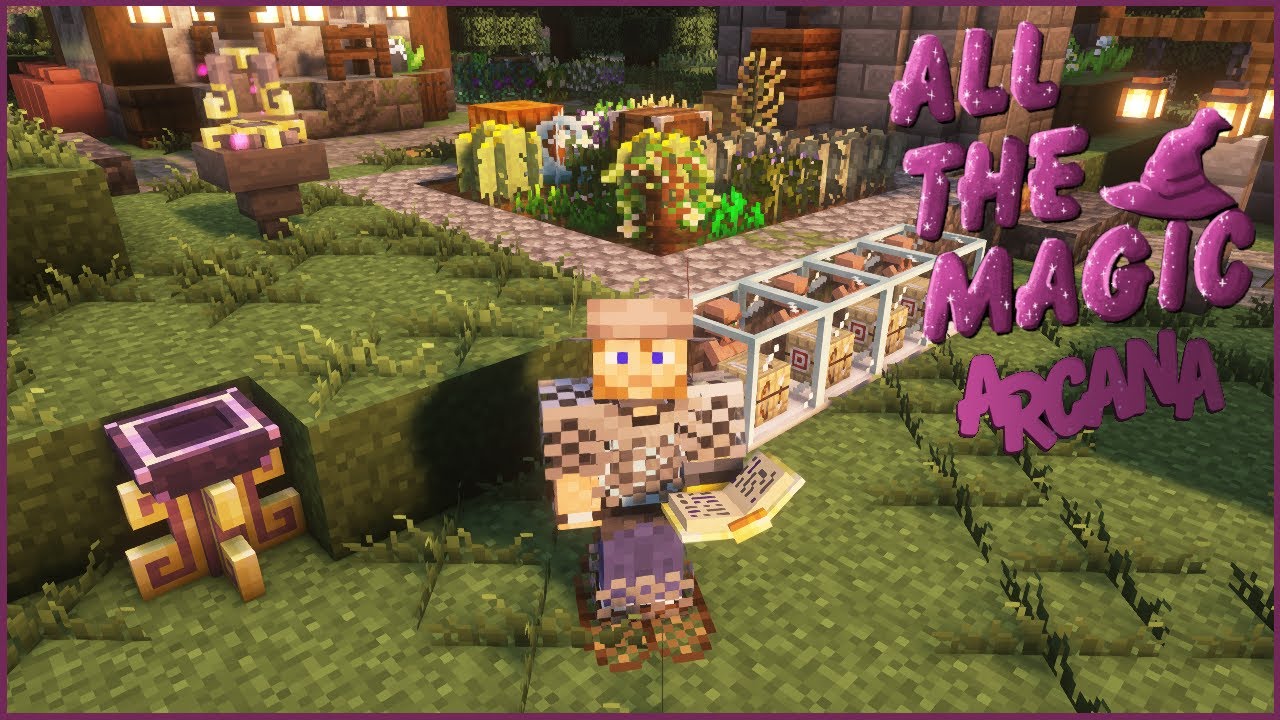 All The Magic Arcana (ATMA) - Ep 02 - Ars Nouveau Spell Book! - YouTube