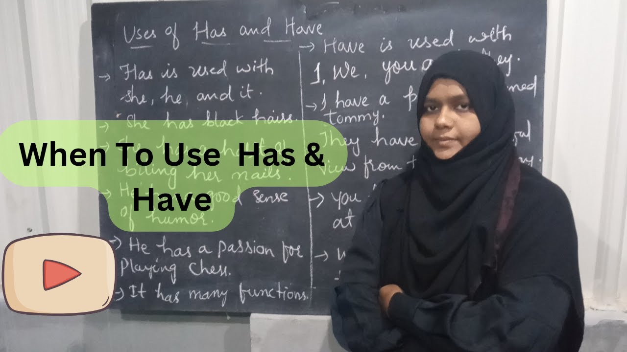 Use Of Has And Have | Has And Have | Grammar For Beginners | English ...