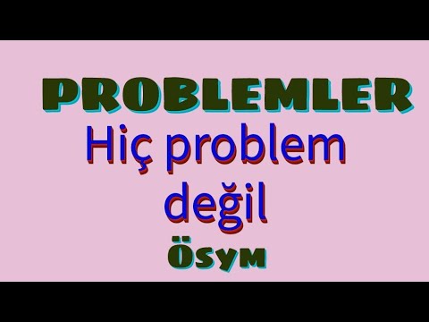 TÜM SORU TİPLERİ EN KOLAY ANLATIM SAYI PROBLEMLERİ   Yeni nesil Ösym tarzı