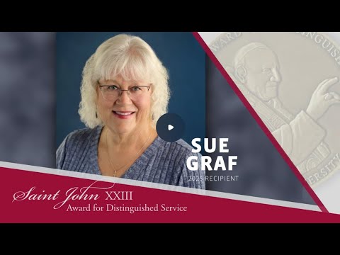 Viterbo Saint John XXIII Award Ceremony Sue Graf 2025 - YouTube