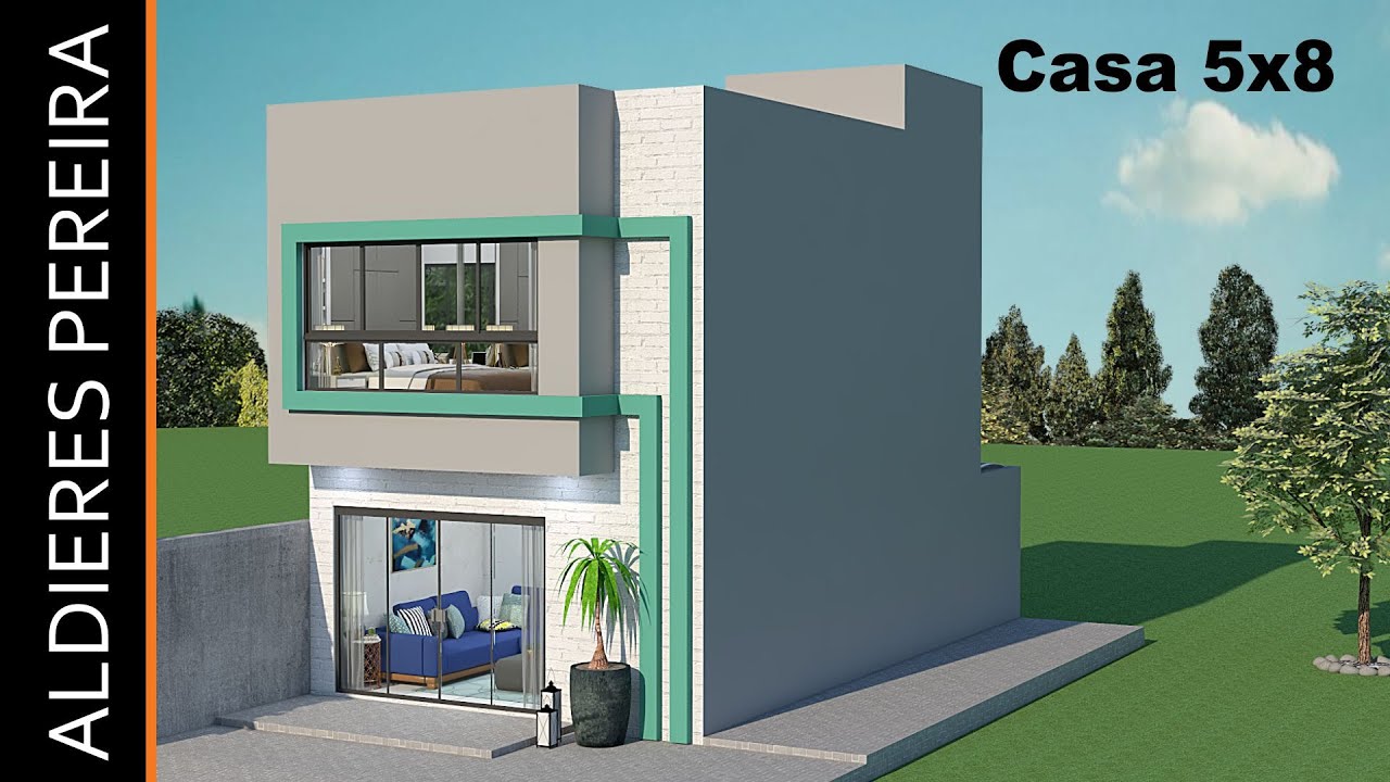 Casa incrível 5X8 m – Projeto completo de 2 quartos - YouTube