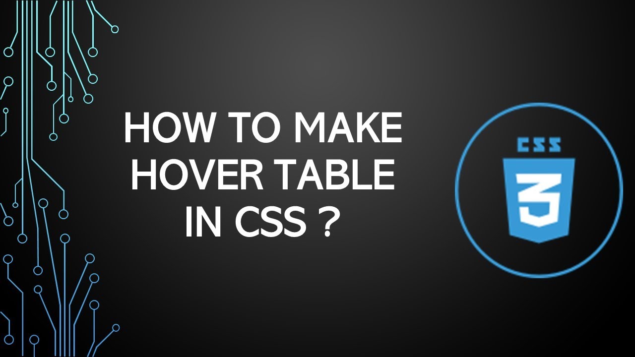 Lecture 5 Css Hover Table Web Development Tutorials Css Properties In Urdu In Hindi 9185