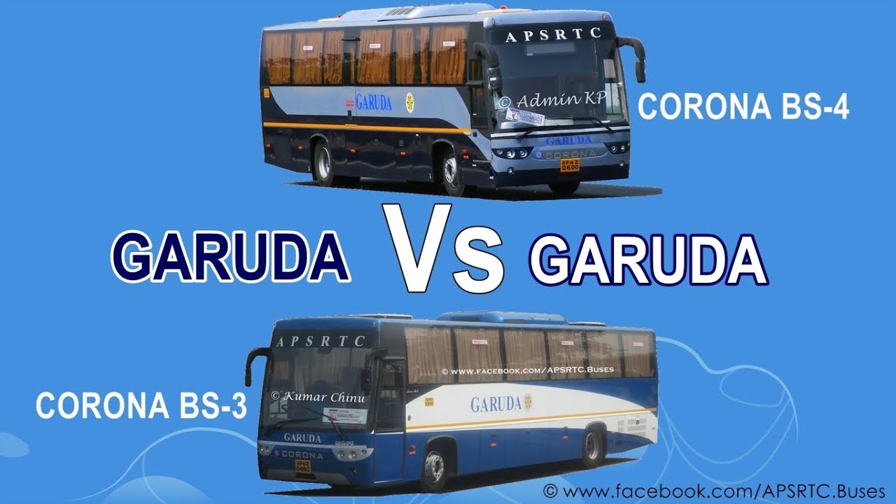 APSRTC CORONA BS-4 Vs BS-3 GARUDA BUS RACE | ONGOLE & VIJAYAWADA BUSES ...