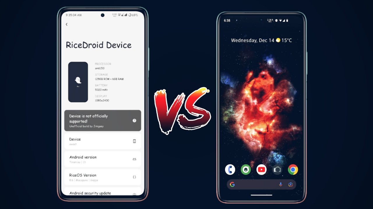 riceDROID VS CRDROID | Most Customizable Custom ROMs ever? Better ...