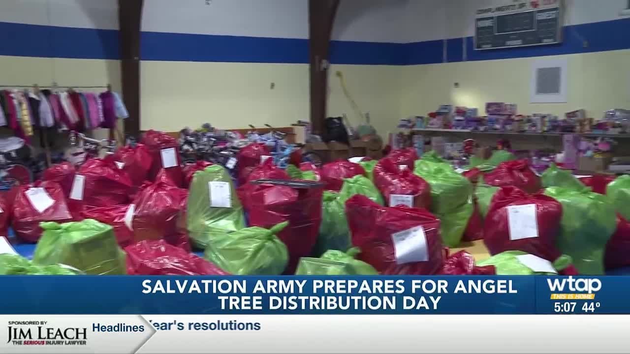 SALVATION ARMY PREPARES FOR ANGEL TREE DISTRIBUTION DAY - YouTube