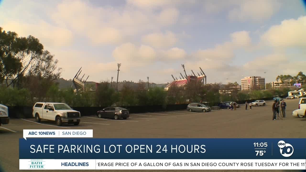 Safe parking lot now open 24 hours - YouTube