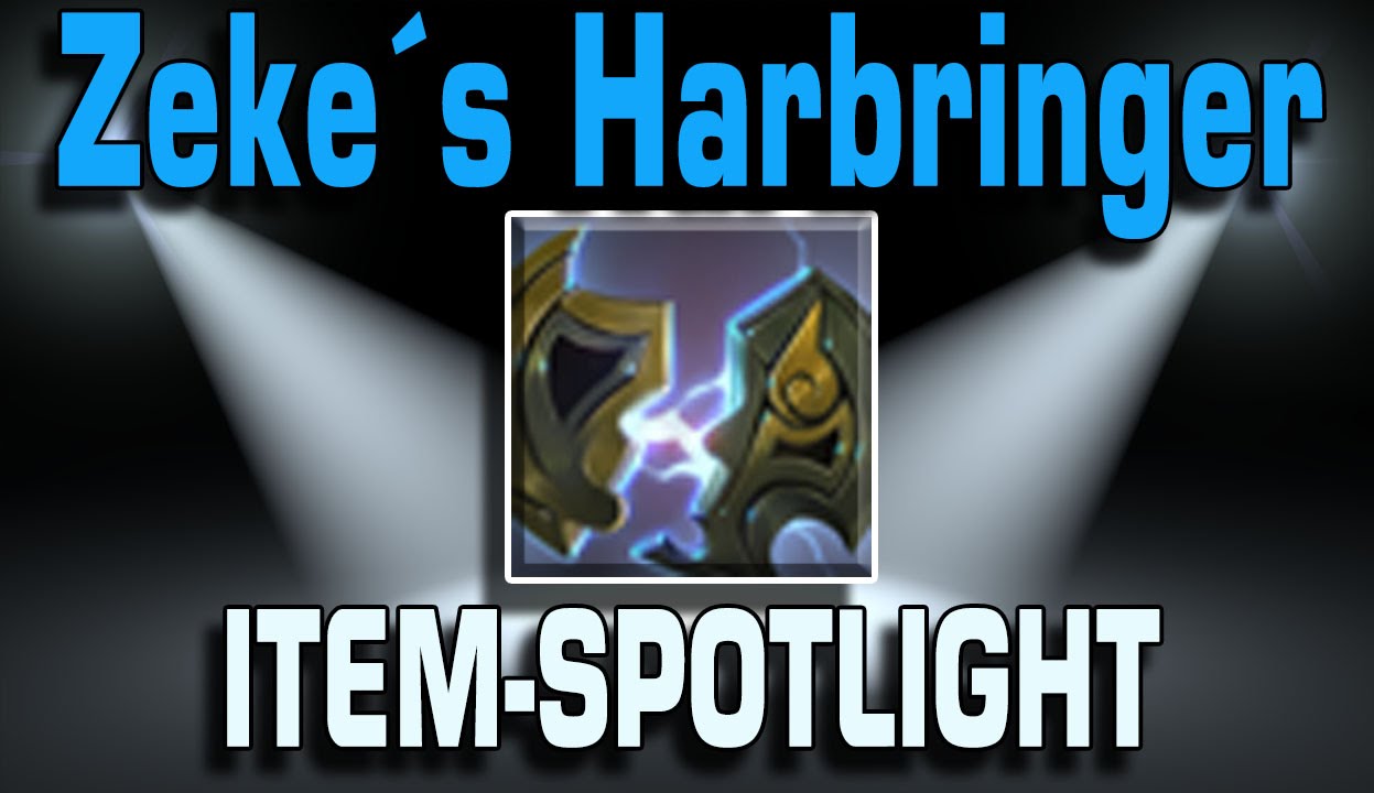 LoL: Zeke's Harbinger? - Item-Spotlight [Patch 5.14] - YouTube