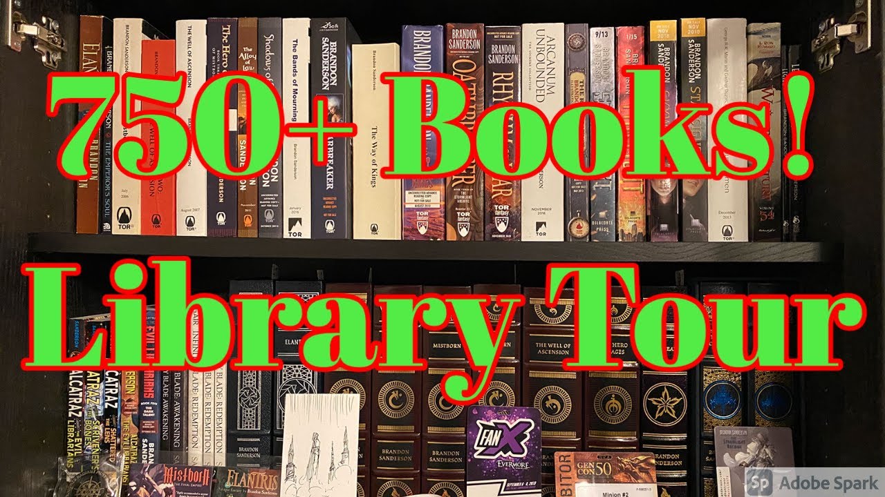 The Most Complete Brandon Sanderson Collection In the World | 750 ...