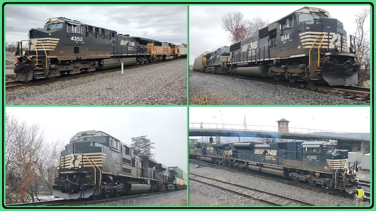 NS Southern Tier Line Action With 315 & 316 & 264 & 265!! - YouTube