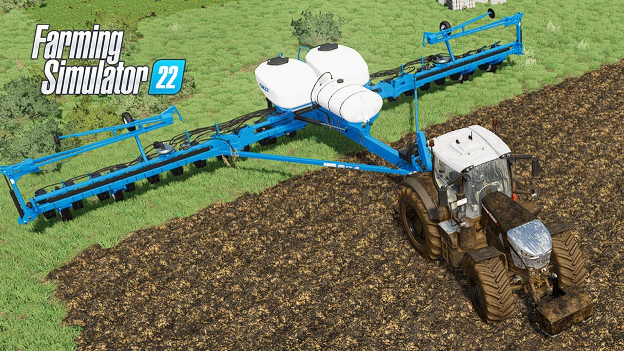 Sunflower & Corn Planting - Kinze 4905 Blue Drive & Fendt 942 Vario ...