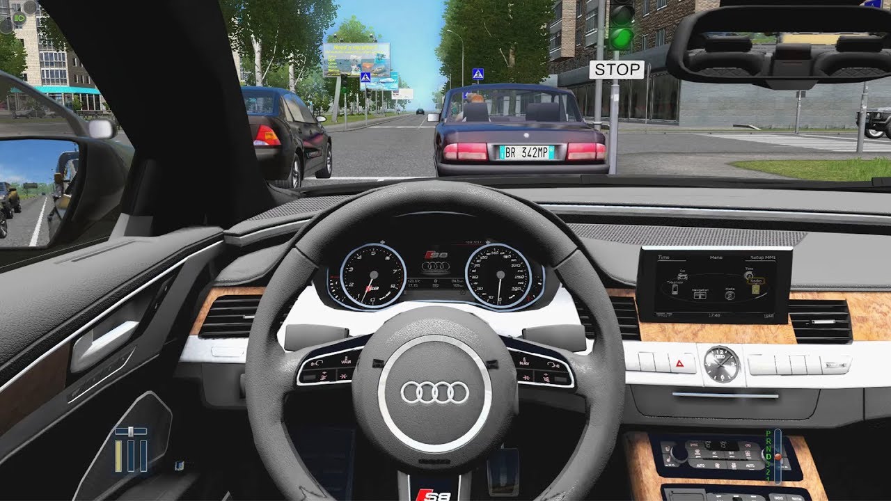 City Car Driving - Audi S8 Plus D4 | Fast Driving - YouTube