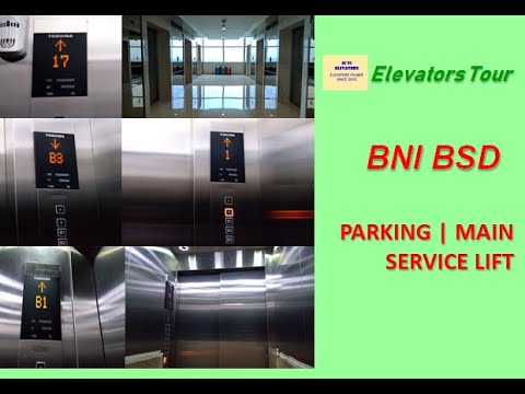 Tour of The Elevators at BNI BSD, BSD City, Tanggerang - YouTube
