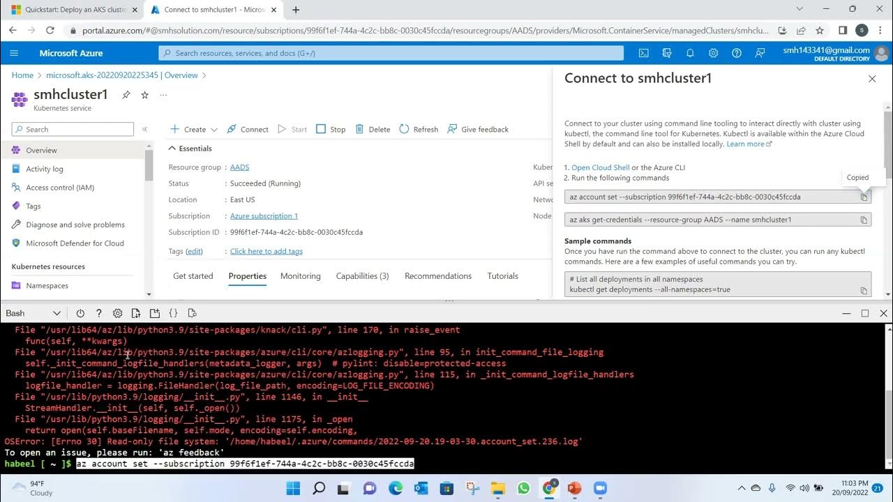 How to create AKS Cluster | Setup Azure Kubernetes Cluster(AKS) in ...