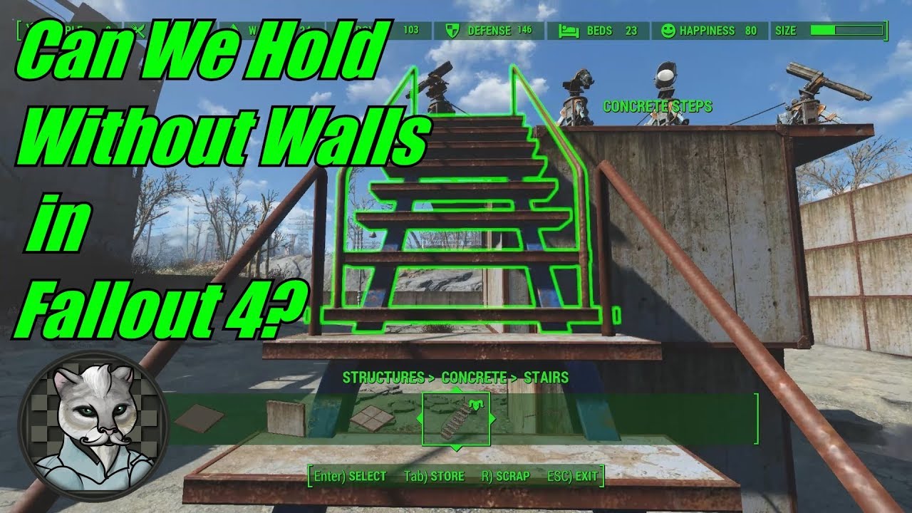 Can We Defend without Walls in Fallout 4? - YouTube