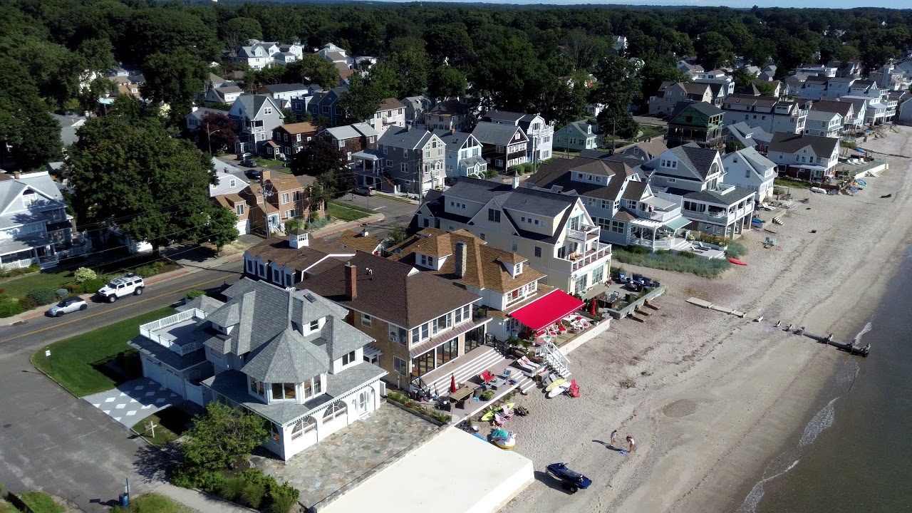 Wildemere Beach - Milford CT - Hubsan Zino 4K - YouTube