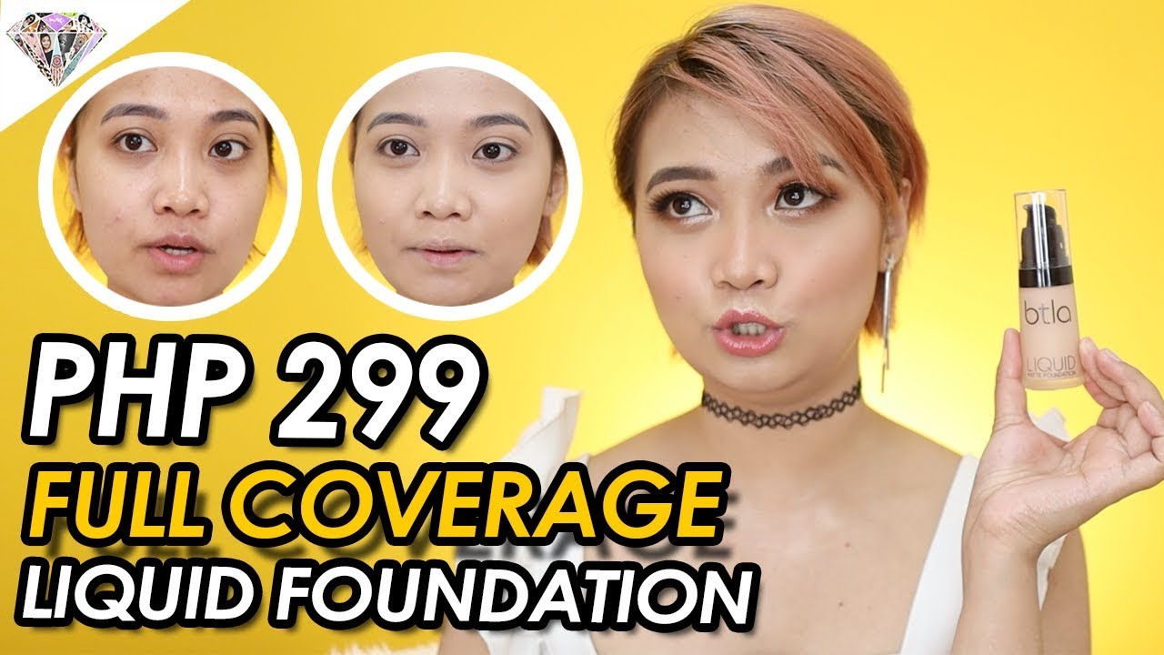 PHP 299 FULL COVERAGE DRUGSTORE FOUNDATION?! | MAE LAYUG - YouTube