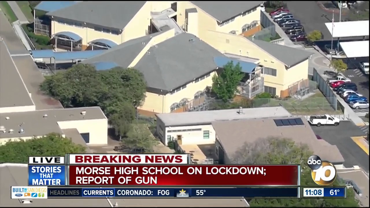 Morse High School on lockdown; report of gun - YouTube