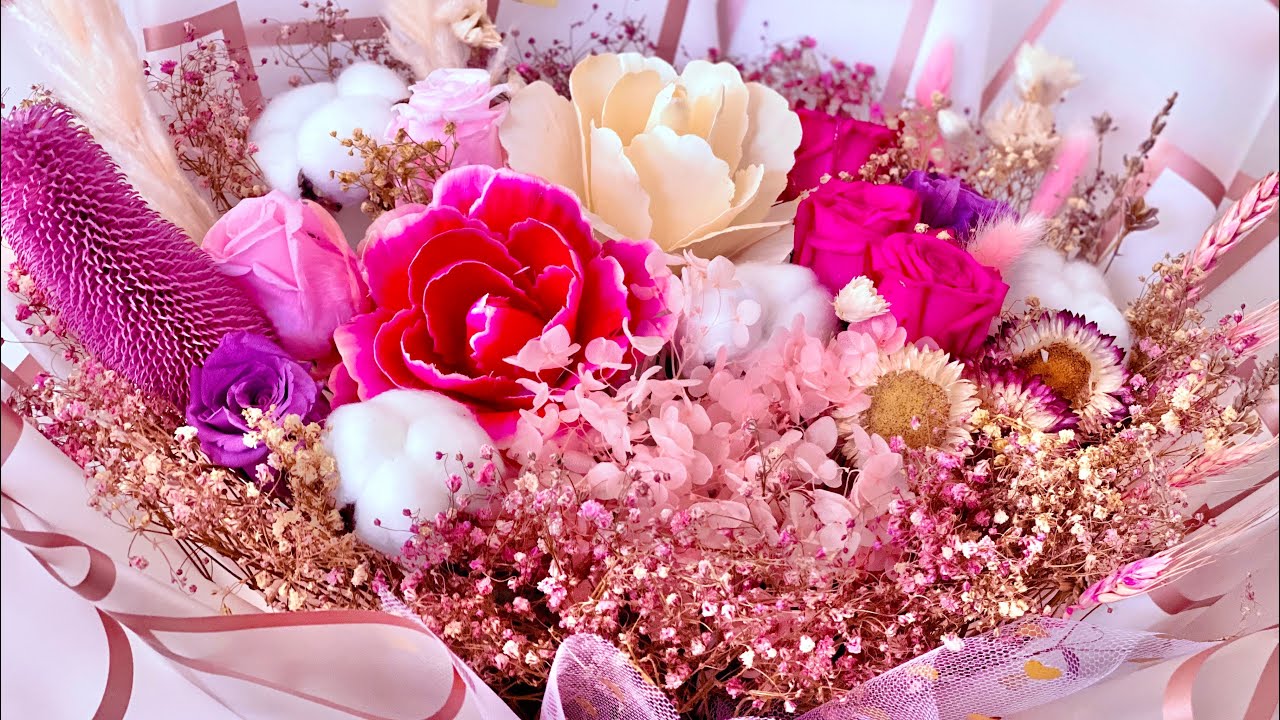 How to Wrap a Flower Bouquet || Flower Wrapping Ideas ll Easy - YouTube