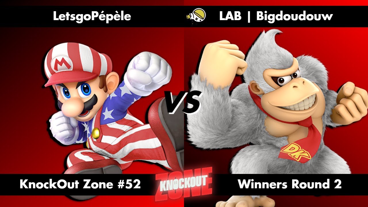 KnockOut Zone #52 - SSBU Winners Round 2 - LetgoPépèle (Mario) vs Bigdoudouw (Donkey Kong) - YouTube