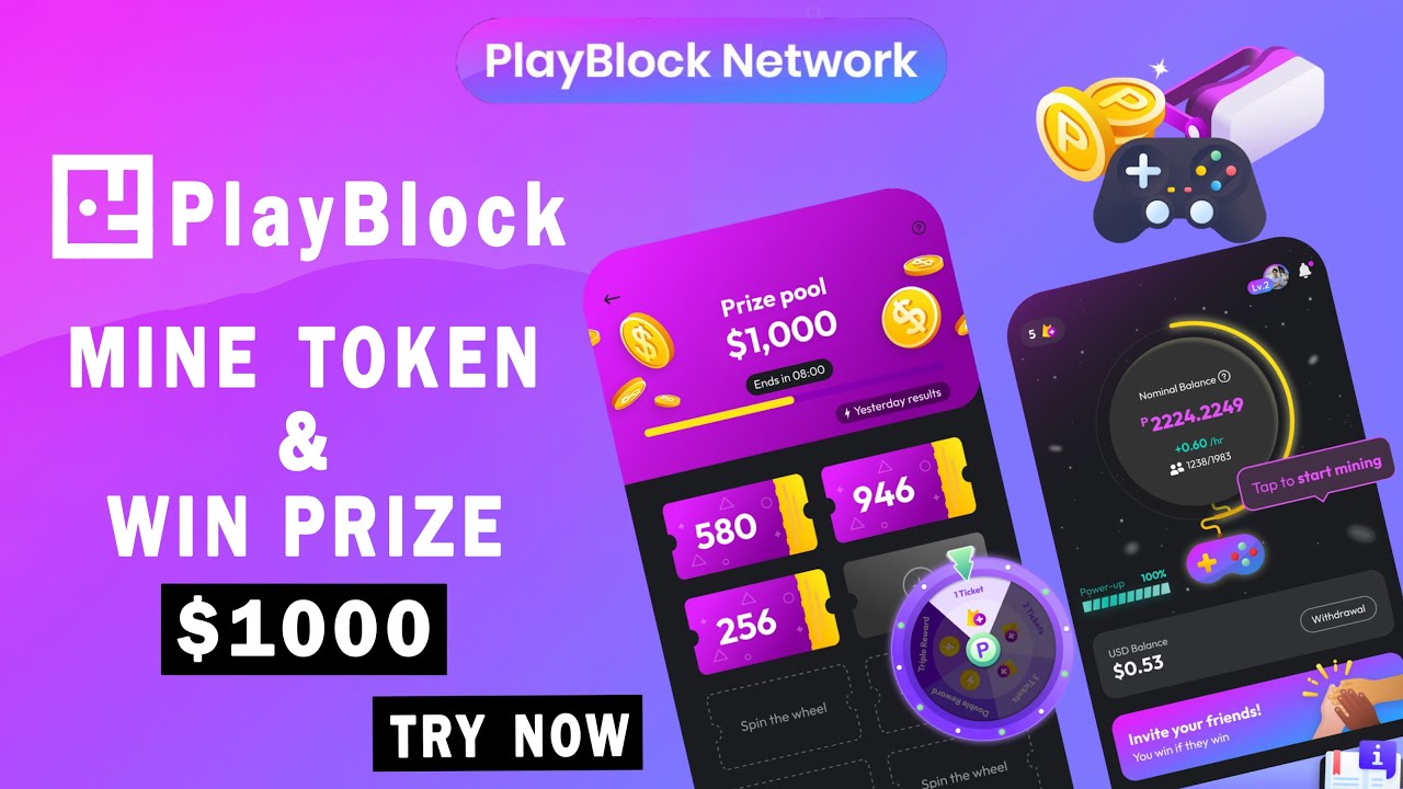 PlayBlock Network | Playfi | $1000 Prize Pool | PlayBlock Token Mine | Decentralized Network ...