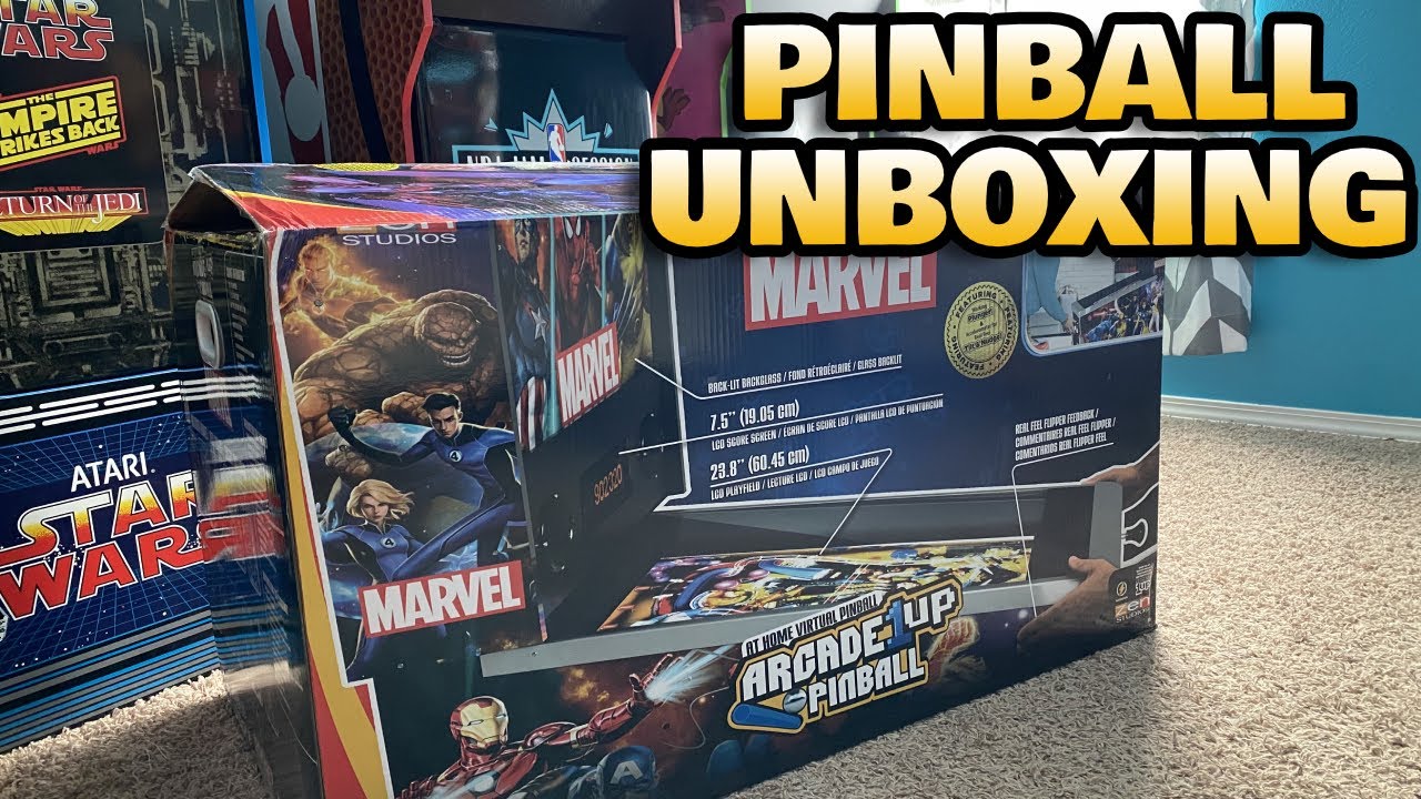 Arcade1Up Marvel Pinball Unboxing! - YouTube