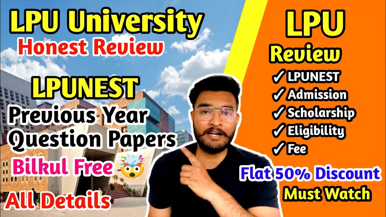 LPUNEST Previous Year Question Papers | LPUNEST Exam pattern | Syllabus ...