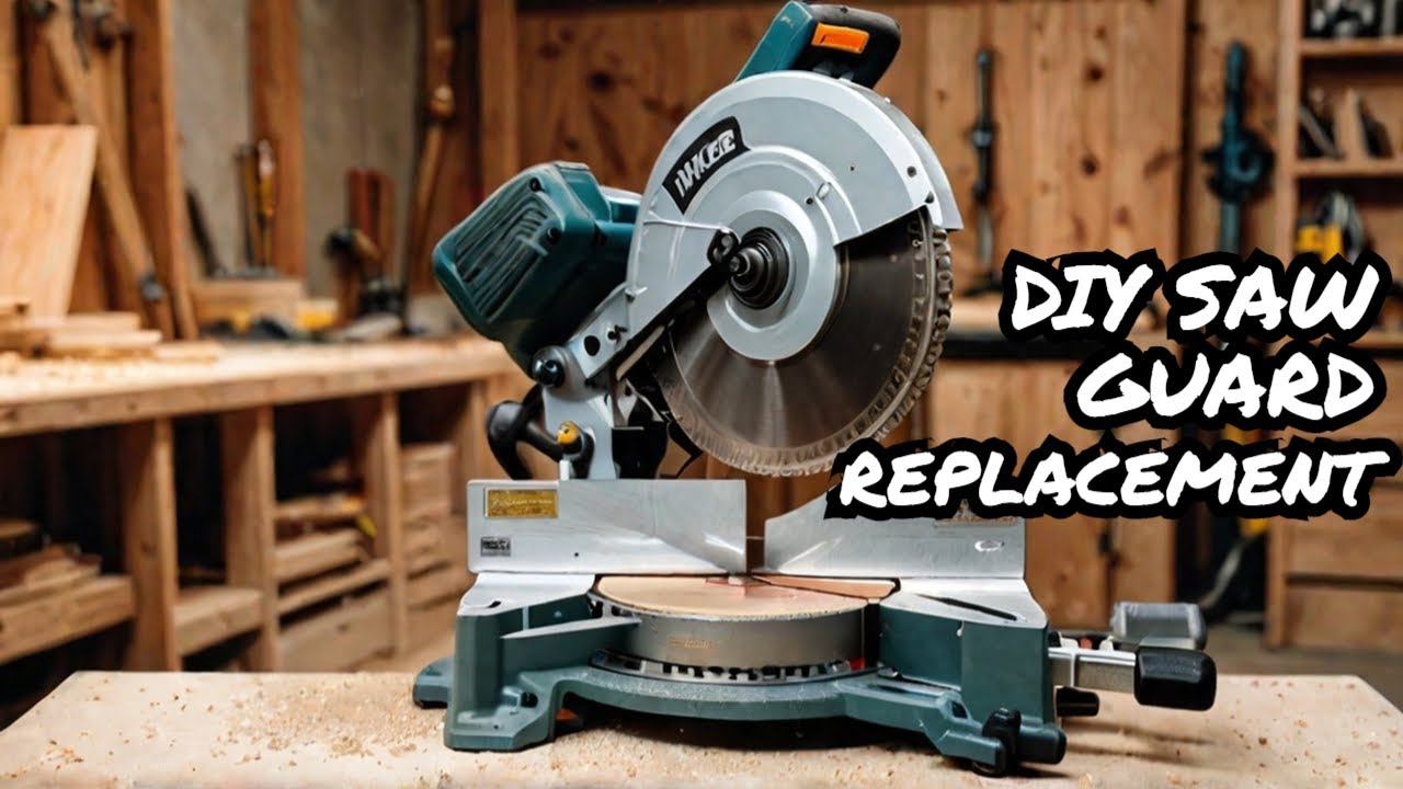 The ultimate DIY miter saw guard replacement - YouTube