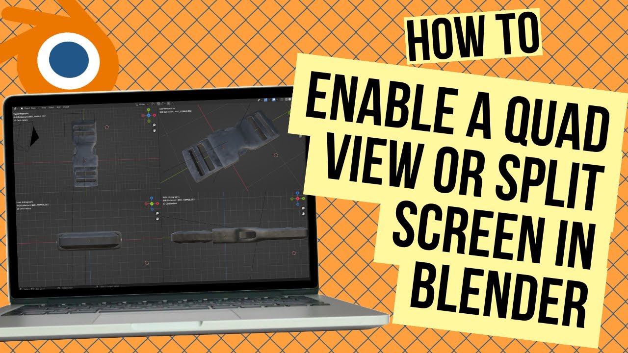 How to Enable a Quad View or Split Screen in Blender - YouTube