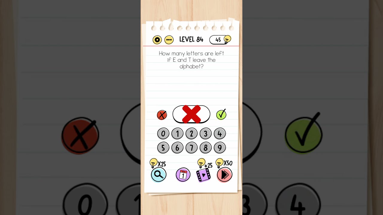 Level 84 How Many Letters Are Left If E And T Leave The Alphabet Level 84 How Many Letters Are Left If E And T Leave The Alphabet