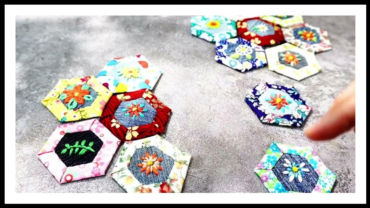 DIY Hexagon sewing project - YouTube