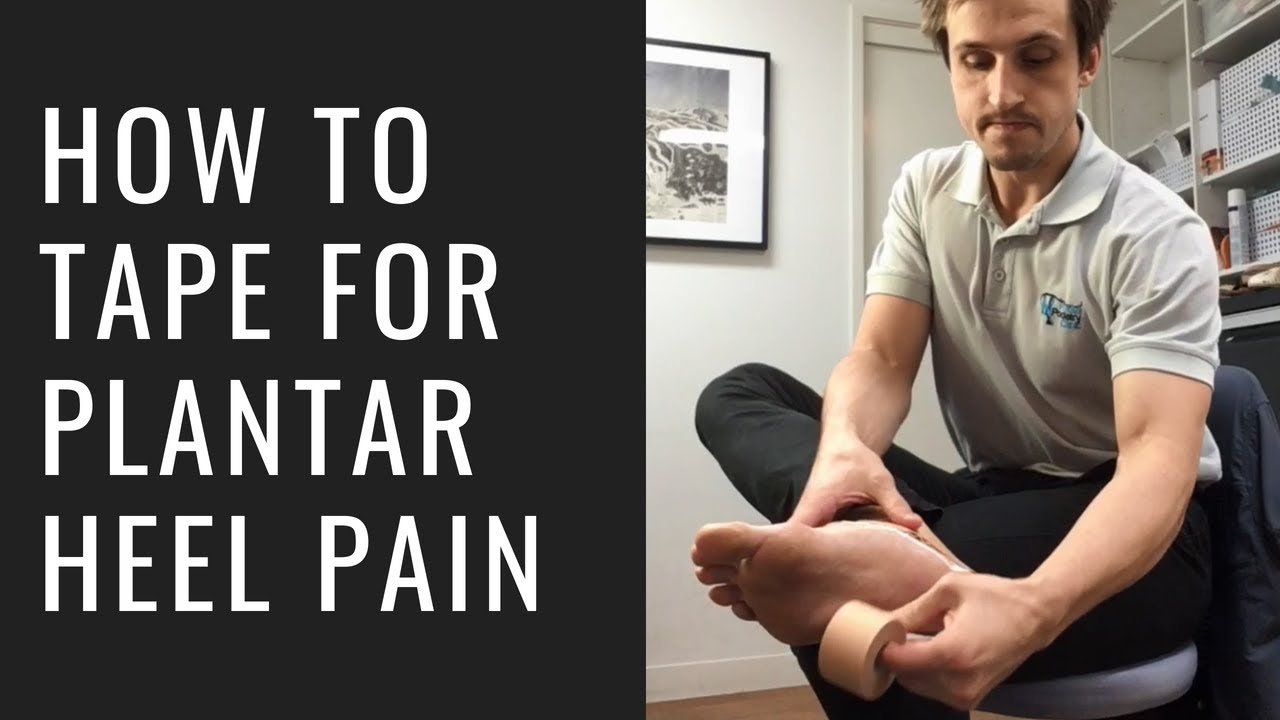 How to Tape for Plantar Heel Pain - Modified Low Dye Taping - YouTube