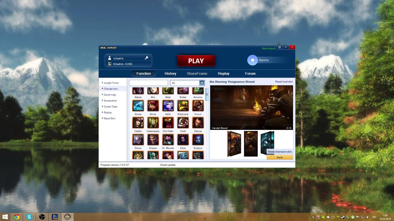 MK Jogo (LoL Skins For Yourself) - YouTube